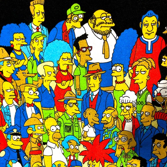 Shirts | Rare The Simpsons Character Collage 207 Tee | Poshmark